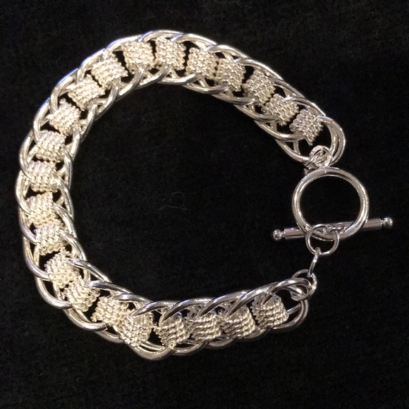 Jewelry | New Men Womens Unisex Fancy Chainmail Style Thick Silver ...